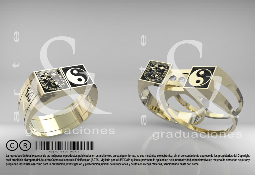 Anillo de Graduación Caballero Armani – Anillos de Graduación para ...